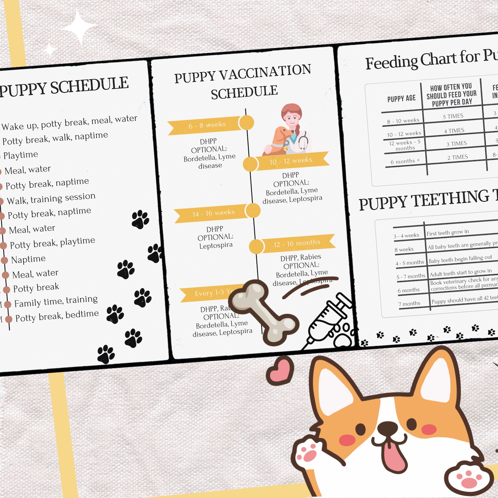 New Puppy Checklist | Guide for New Dog Owners | Puppy Planner Pet ...