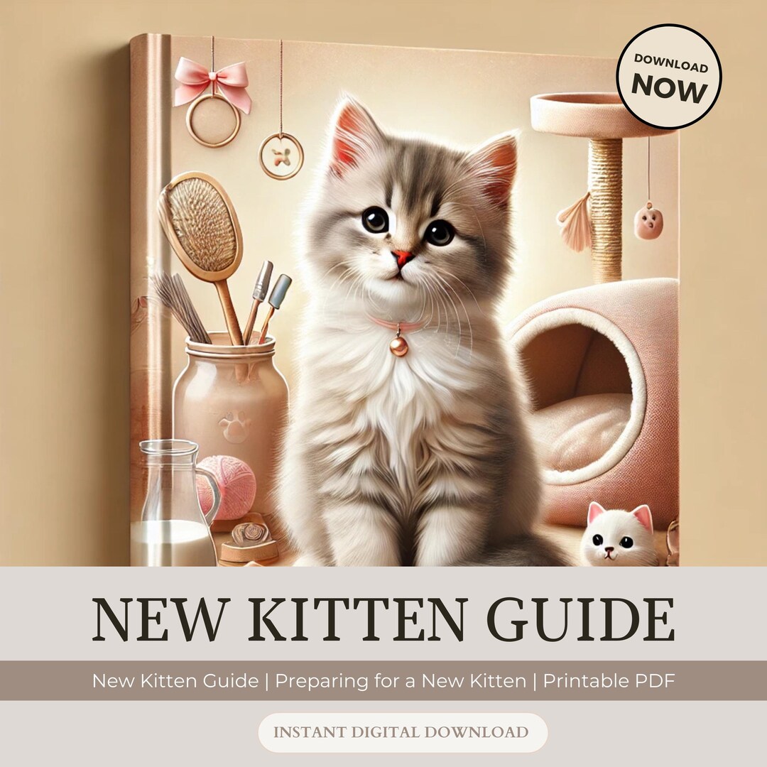 How to Care for a New Kitten Guide | Kitten Care Printable Checklist ...