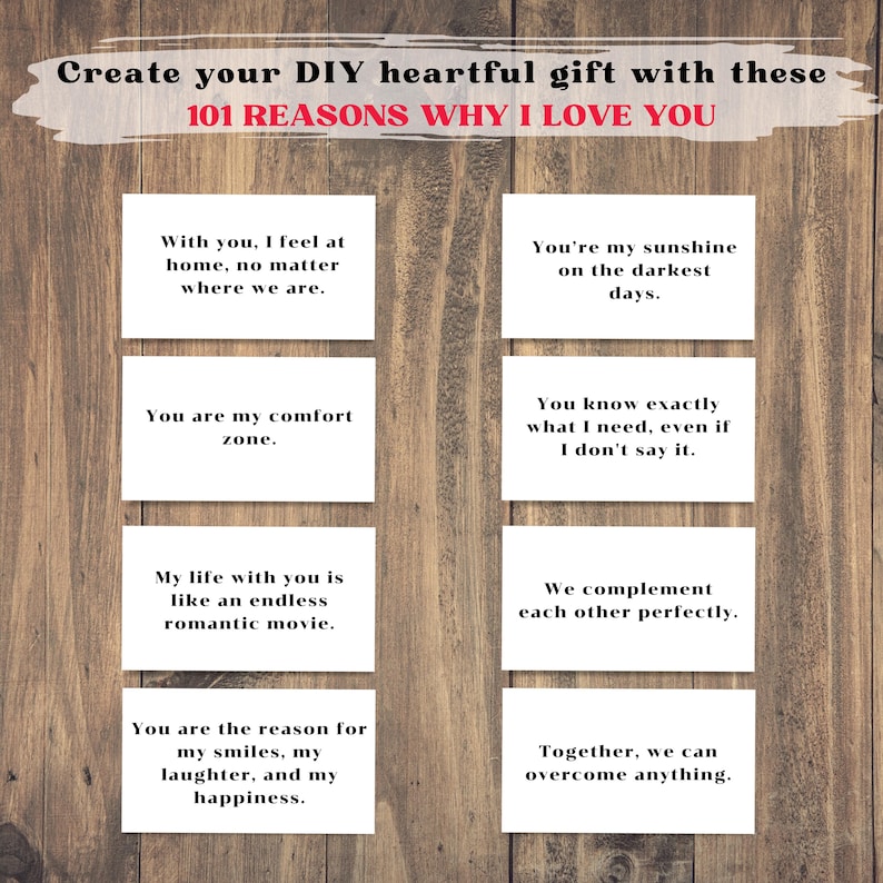 DIY Love Jar With Love Notes Reasons Why I Love You, Gift Idea ...