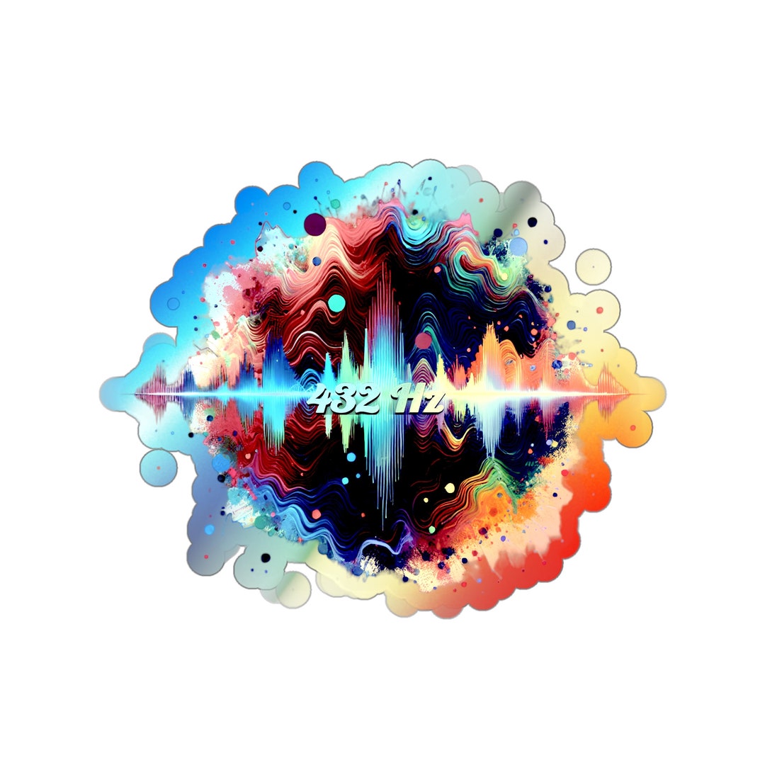 432 Hz Frequency Holographic Die-cut Stickers - Etsy