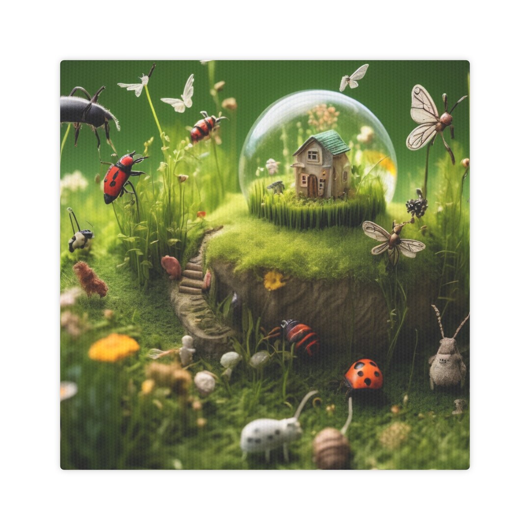 Cute Micro World Canvas Collection Photo Tile 1 - Etsy