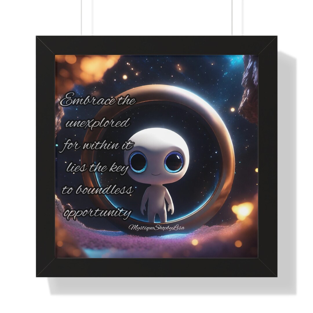 Inspirational Alien Friends Framed Vertical Poster - Etsy