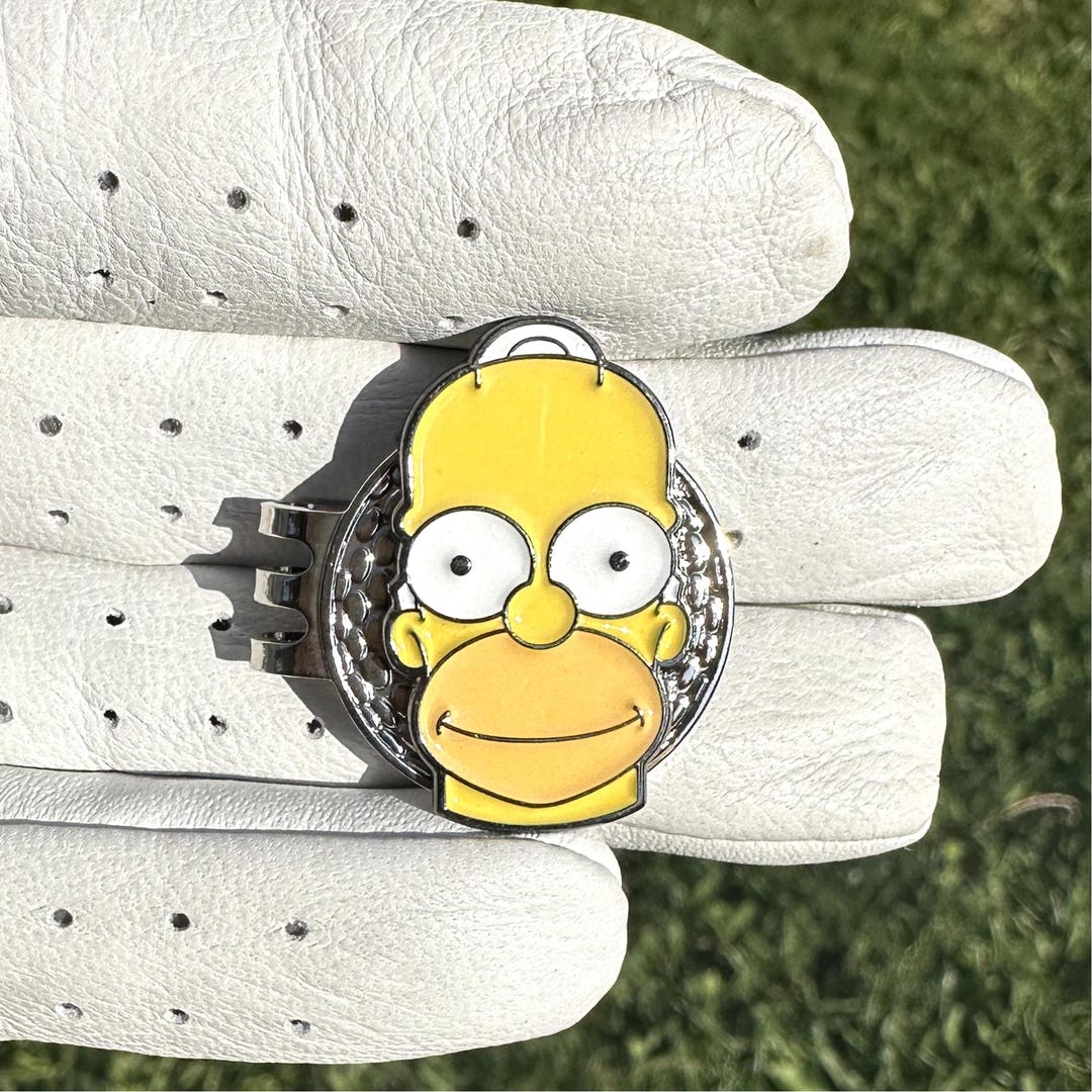 Homer Simpson Inspired Golf Ball Marker • Funny Golf Marker for Men ...