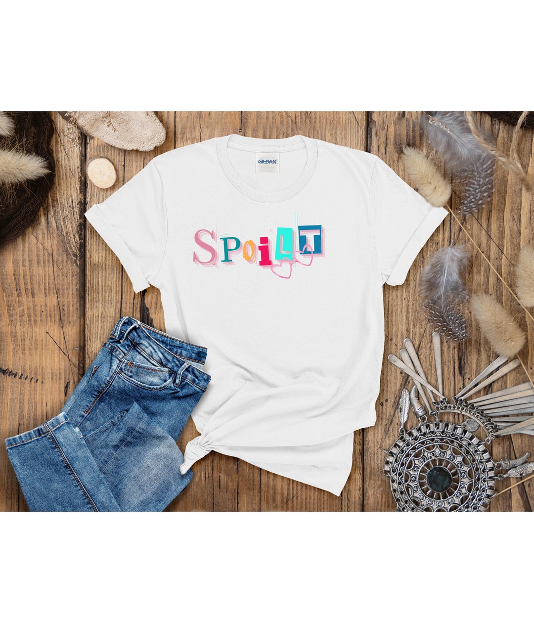 Fun T Shirt. Spoilt Fun Printed Tee. Funny Shirt for Friend or Self ...