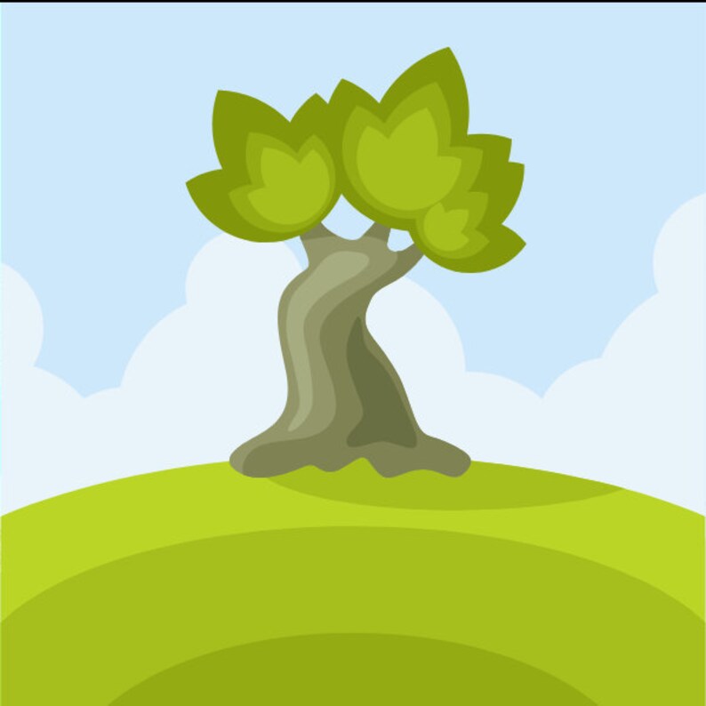 Single Green Tree SVG Digital, Tree Svg - Etsy UK