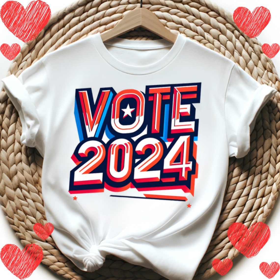 Vote 2024 PNG, Digital Download, Election Campaign - Etsy