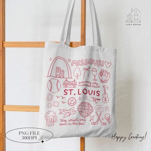 St. Louis Icons, Missouri Landmarks Png, I Love St. Louis Shirt Design ...