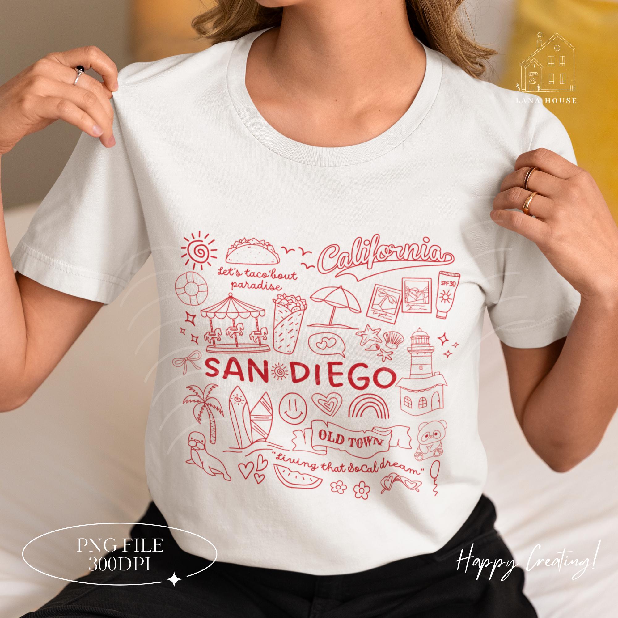 San Diego Icons, California Landmarks Png, PNG Files, I Love San Diego ...