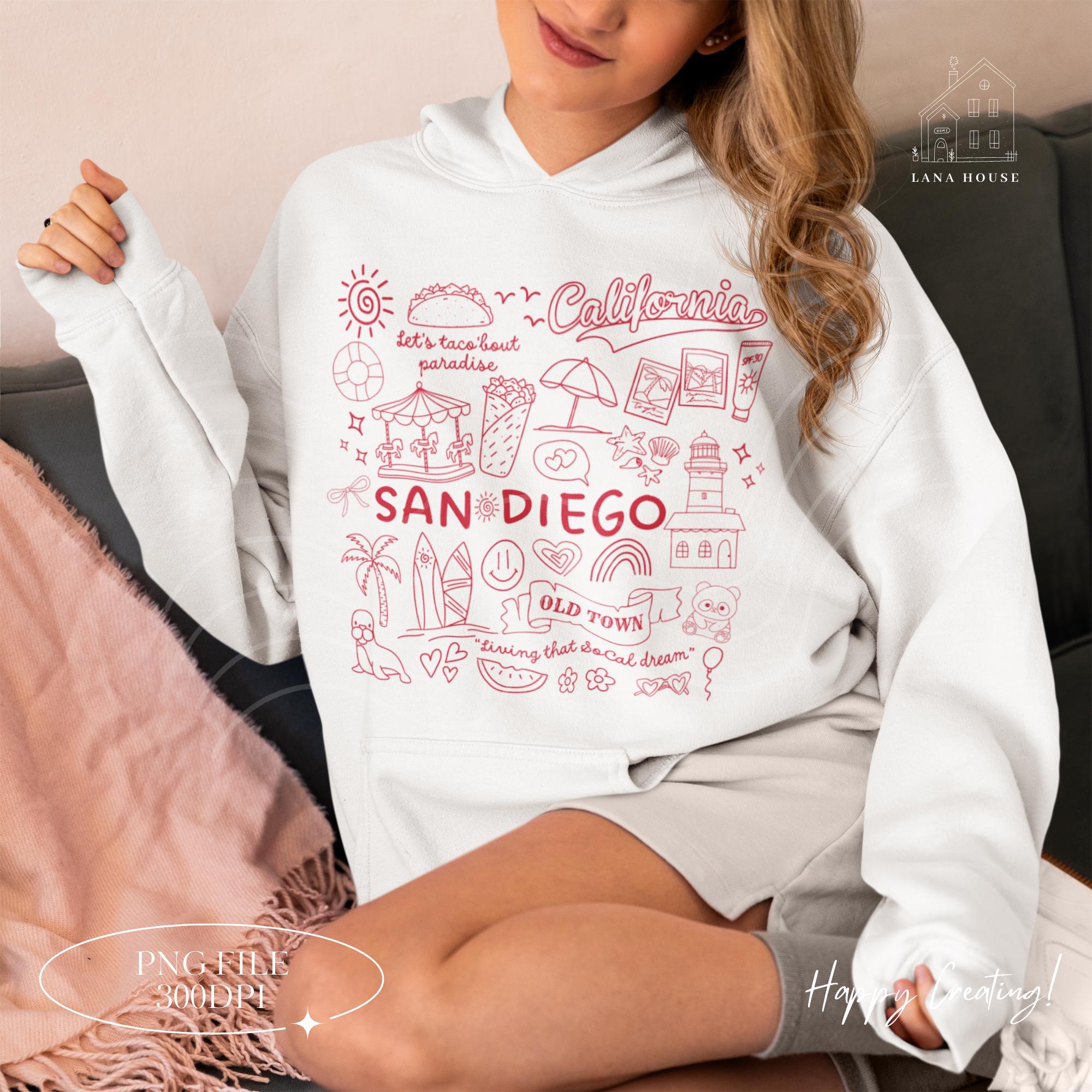 San Diego Icons, California Landmarks Png, PNG Files, I Love San Diego ...