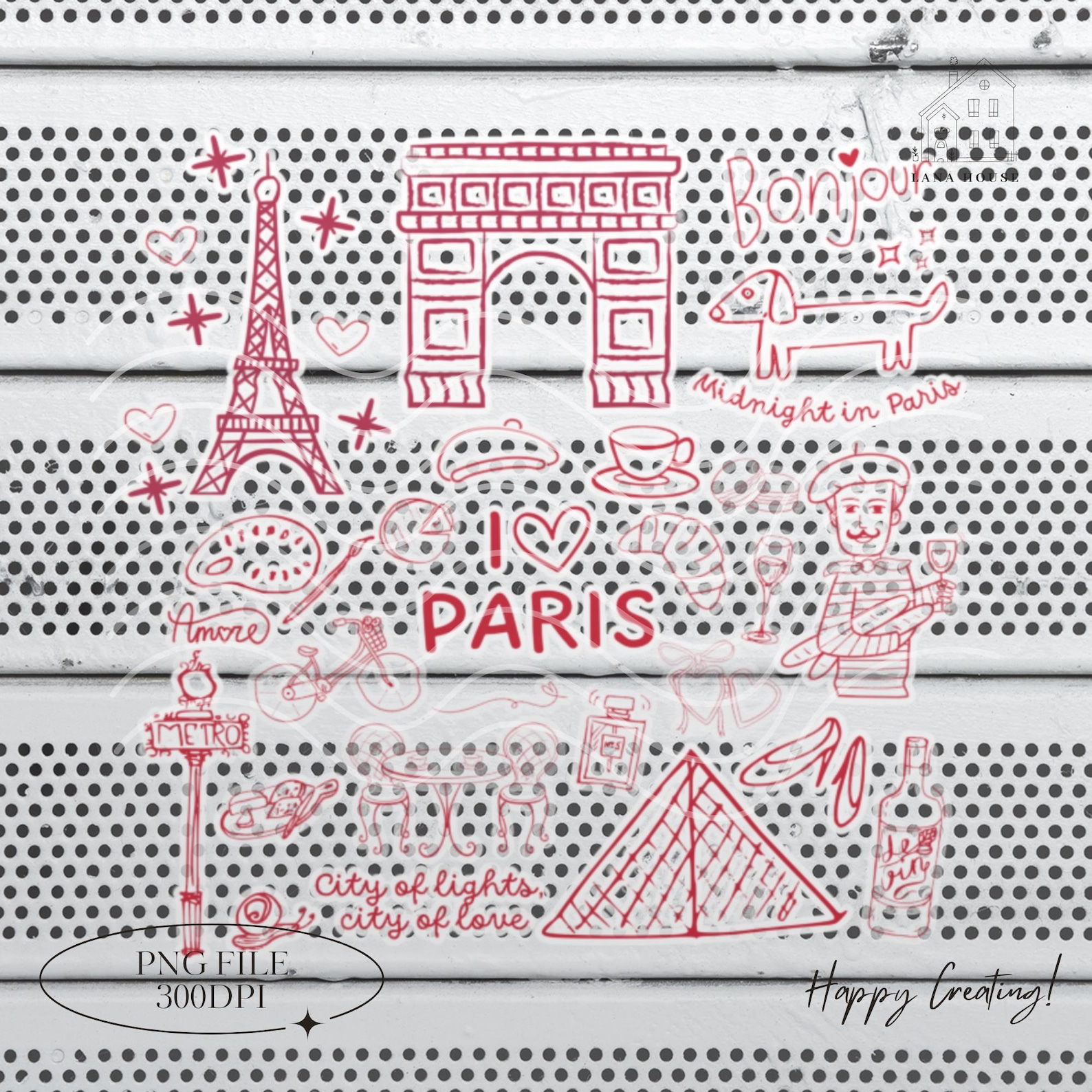 Paris Icons, Paris Landmarks Png, France Clipart, Eiffel Tower Png ...