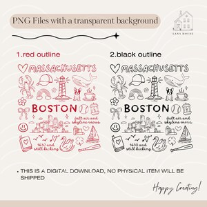 Boston Icons, Massachusetts Landmarks Png, PNG Files, I Love Boston ...