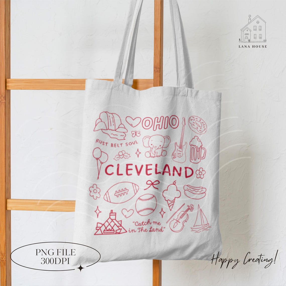 Cleveland Icons, Ohio Landmarks Png, PNG Files, I Love Cleveland Ohio ...