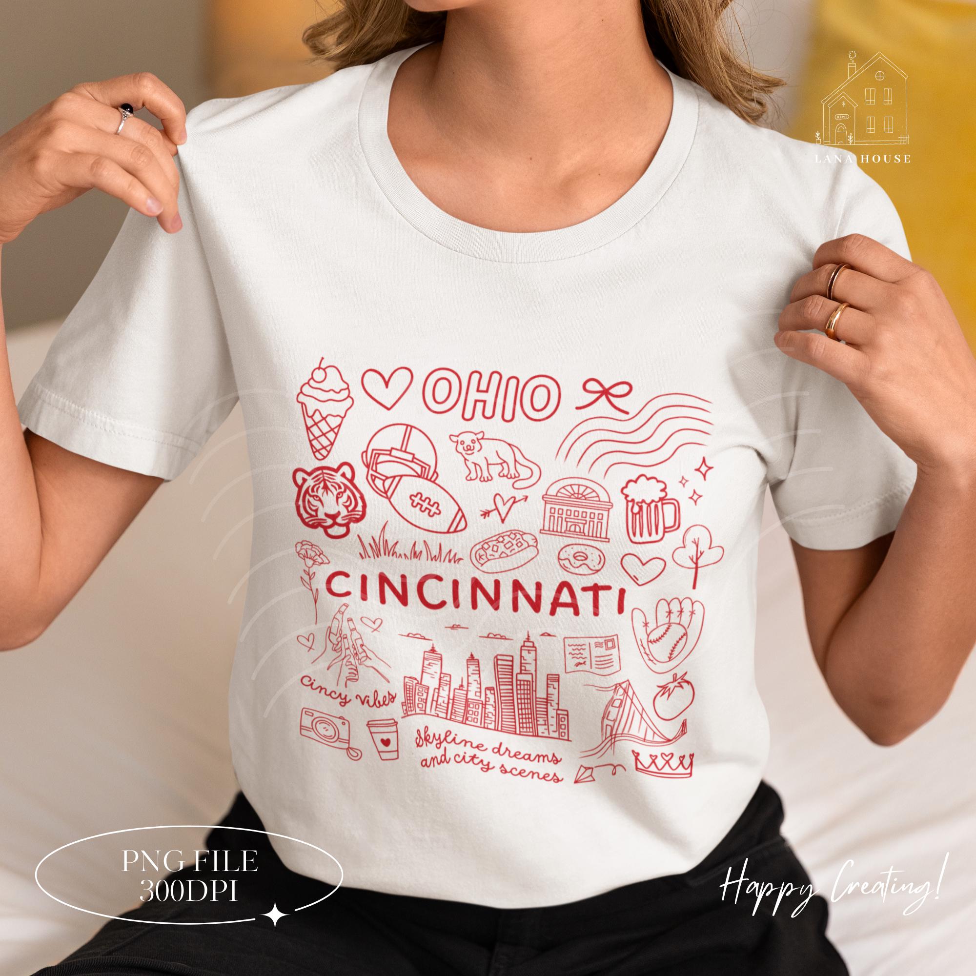 Cincinnati Icons, Ohio Landmarks Png, PNG Files, I Love Cincinnati Ohio ...
