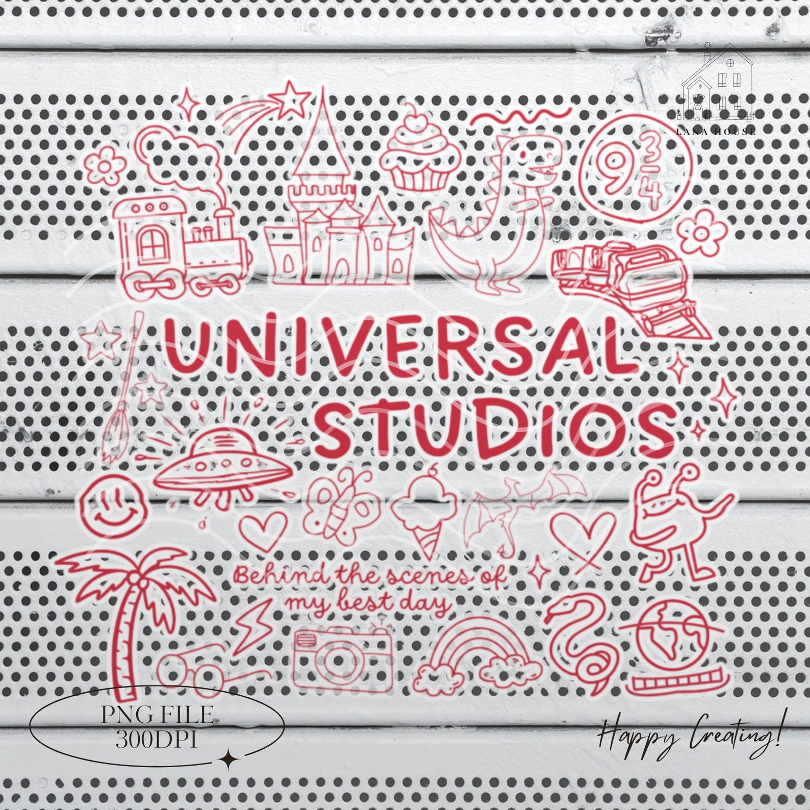 Universal Studios Icons, Florida Landmarks Png, PNG Files, Universal ...