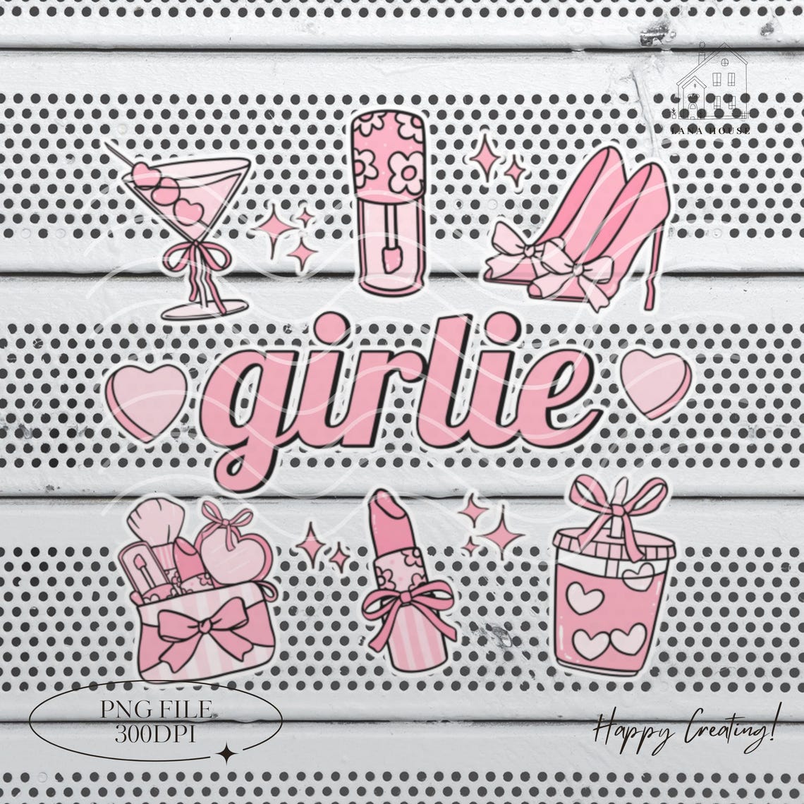 Girlie Aesthetic PNG, Pink Retro Glam Clipart, Makeup and Fashion ...