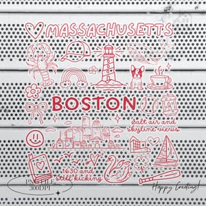 Boston Icons, Massachusetts Landmarks Png, PNG Files, I Love Boston ...