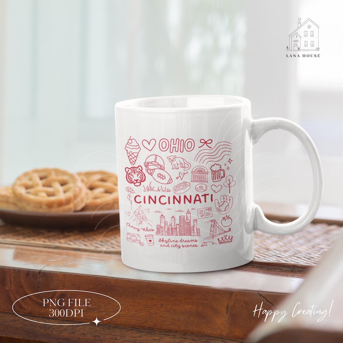 Cincinnati Icons, Ohio Landmarks Png, PNG Files, I Love Cincinnati Ohio ...