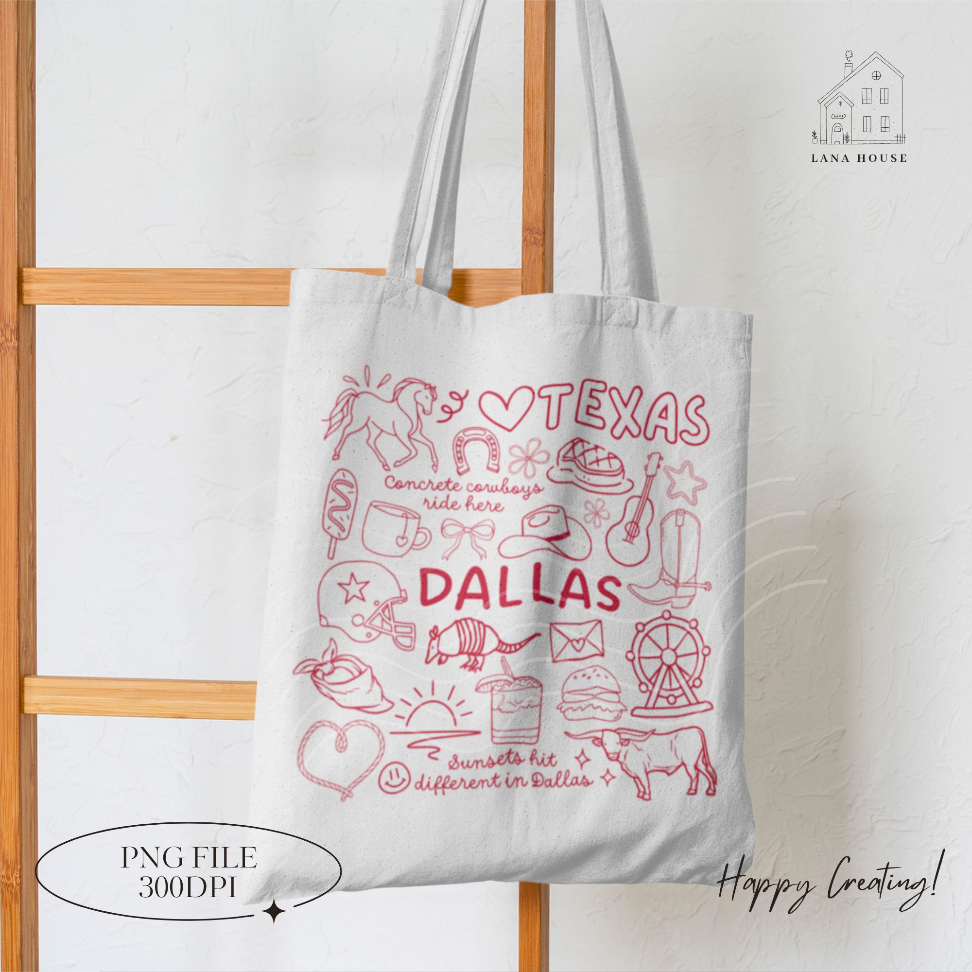 Dallas Icons, Texas Landmarks Png, PNG Files, I Love Dallas Shirt ...