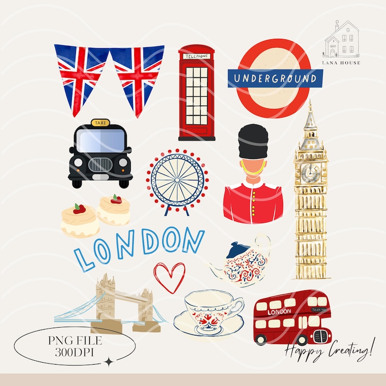 London City Icons, London Landmarks Png, British Landmarks Clipart, UK ...