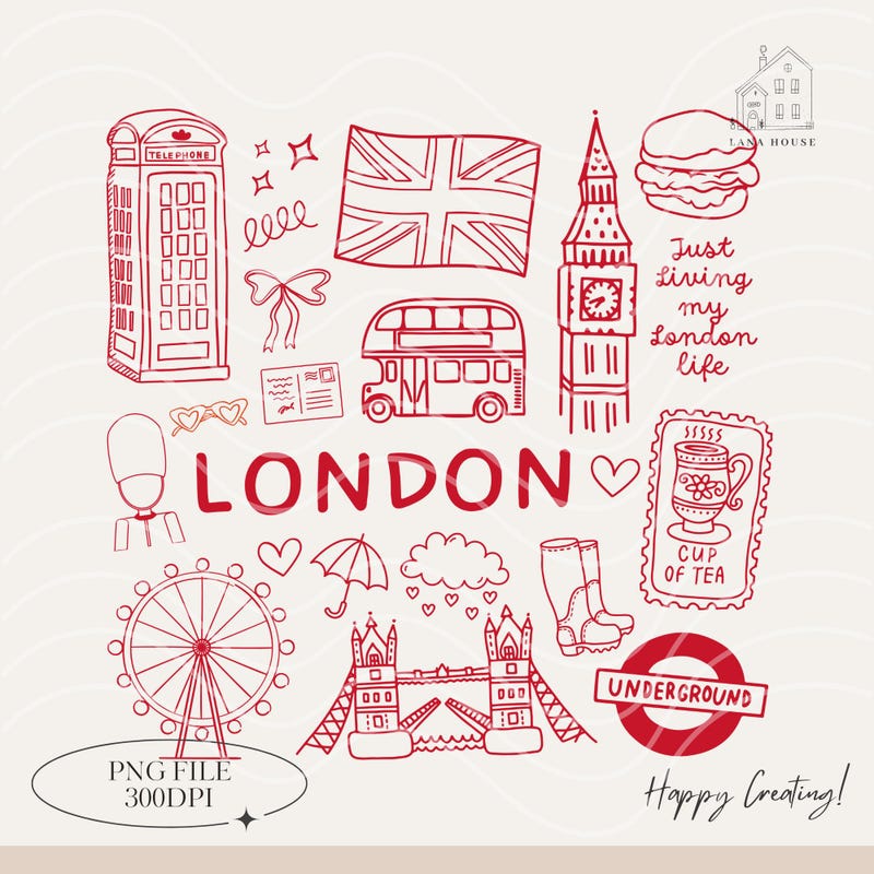 London Clipart - Etsy