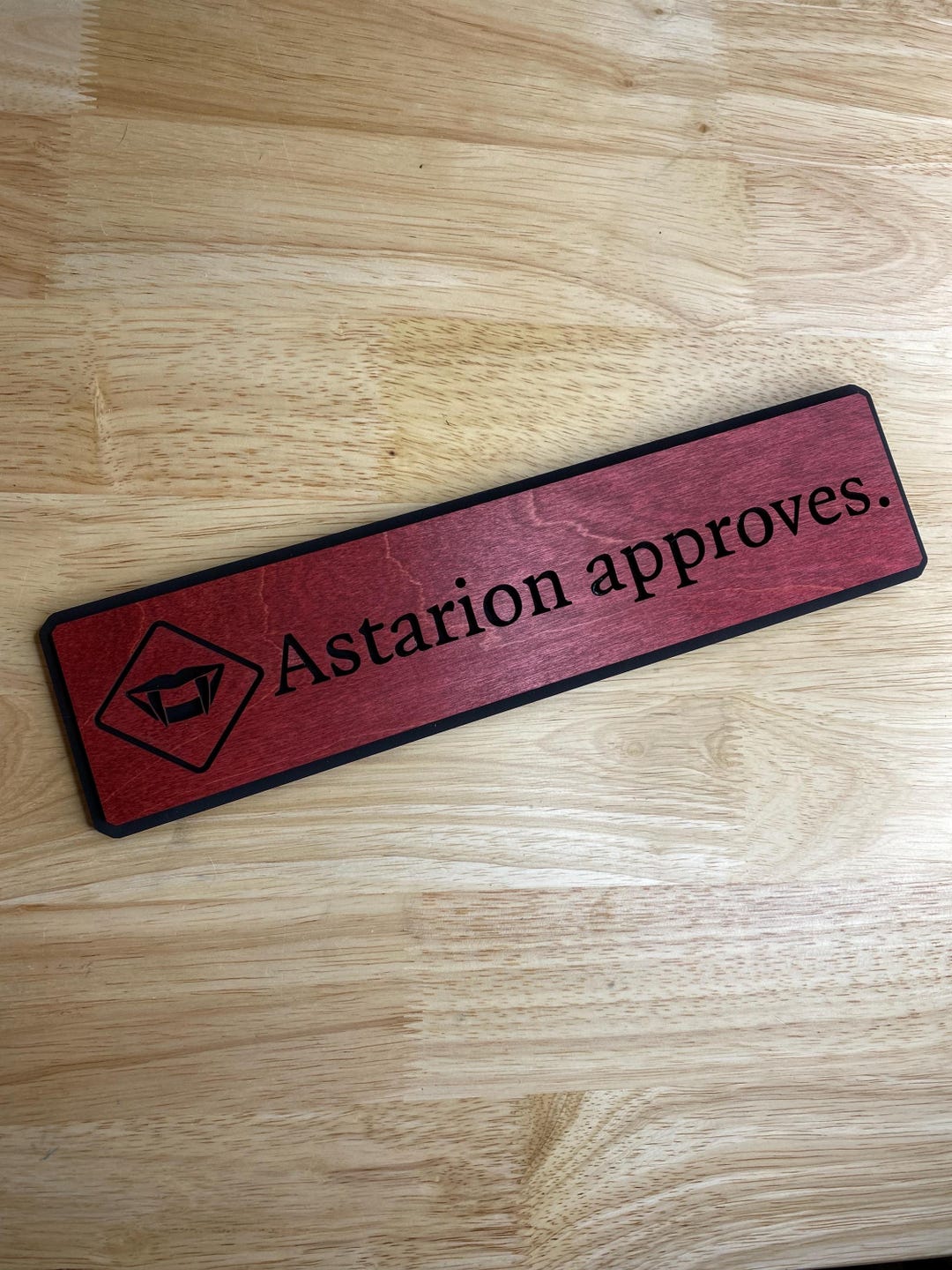 Astarion Approves. | BG3 Inspired Companion Plaque | Baldur's Gate 3 ...