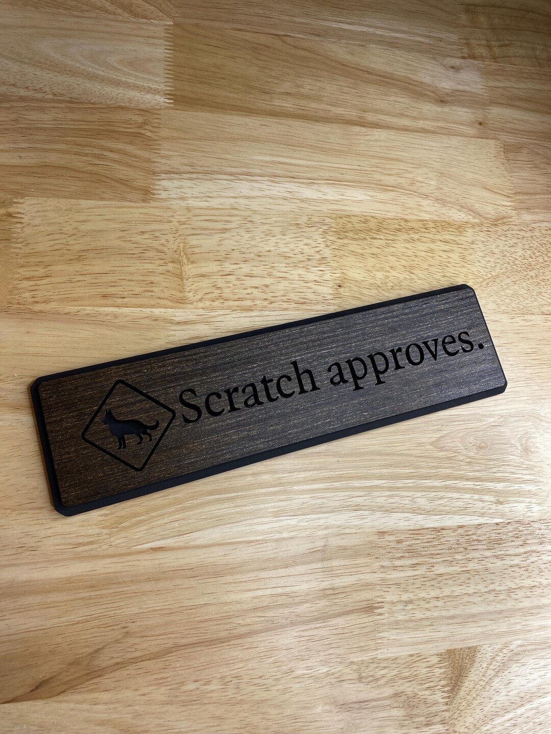 Scratch Approves. | BG3 Inspired Scratch Plaque | Baldur's Gate 3 ...