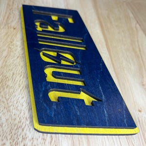 Fallout 4 Inspired Logo Sign | Hand-painted Wooden Signage | Fallout TV ...