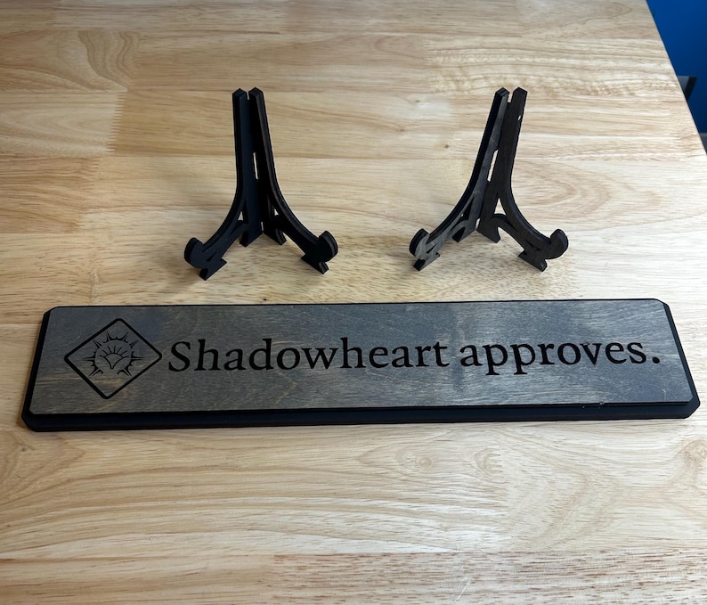 Shadowheart Approves Wooden Plaque | Baldur's Gate 3 Inspired D&D Gift ...