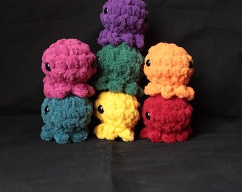Pocket Octo Plushie - Crochet - Etsy