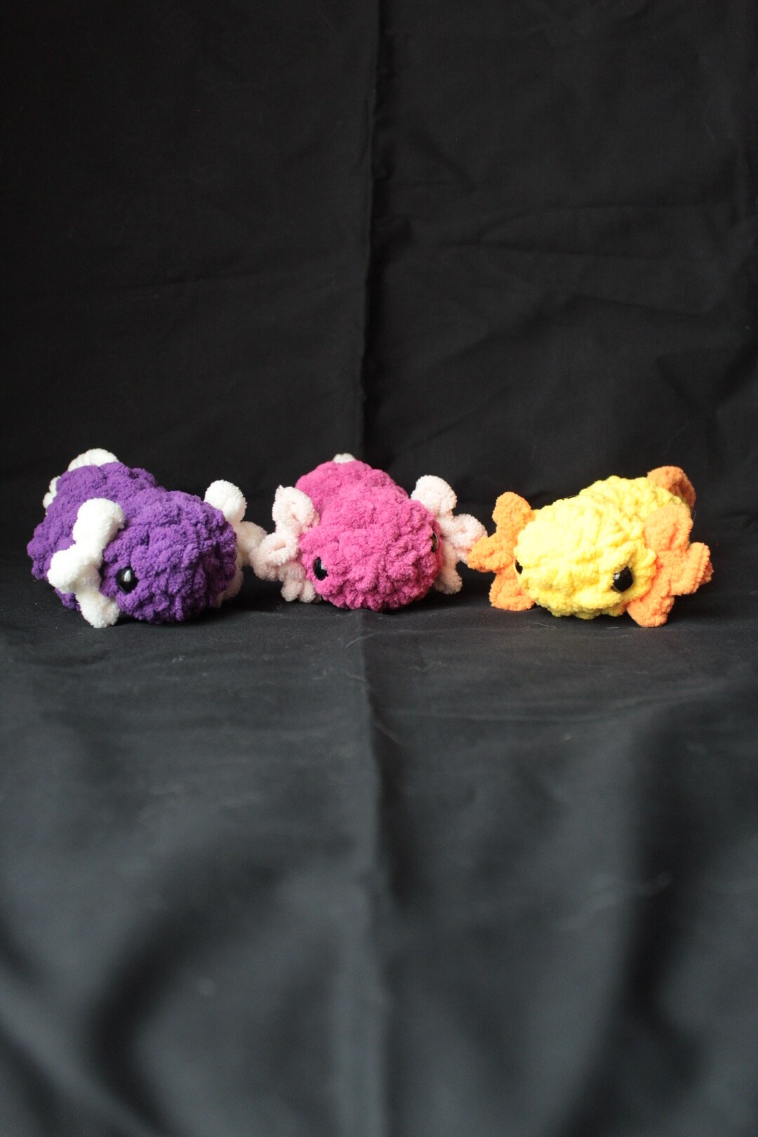 Crochet Mini Axolotl Plushie Multiple Color Combinations Amigurumi ...