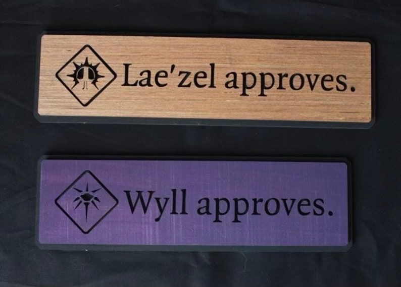 BG3 Inspired Companion Sign Set Baldur's Gate 3 Wooden Sign Set of 6 ...