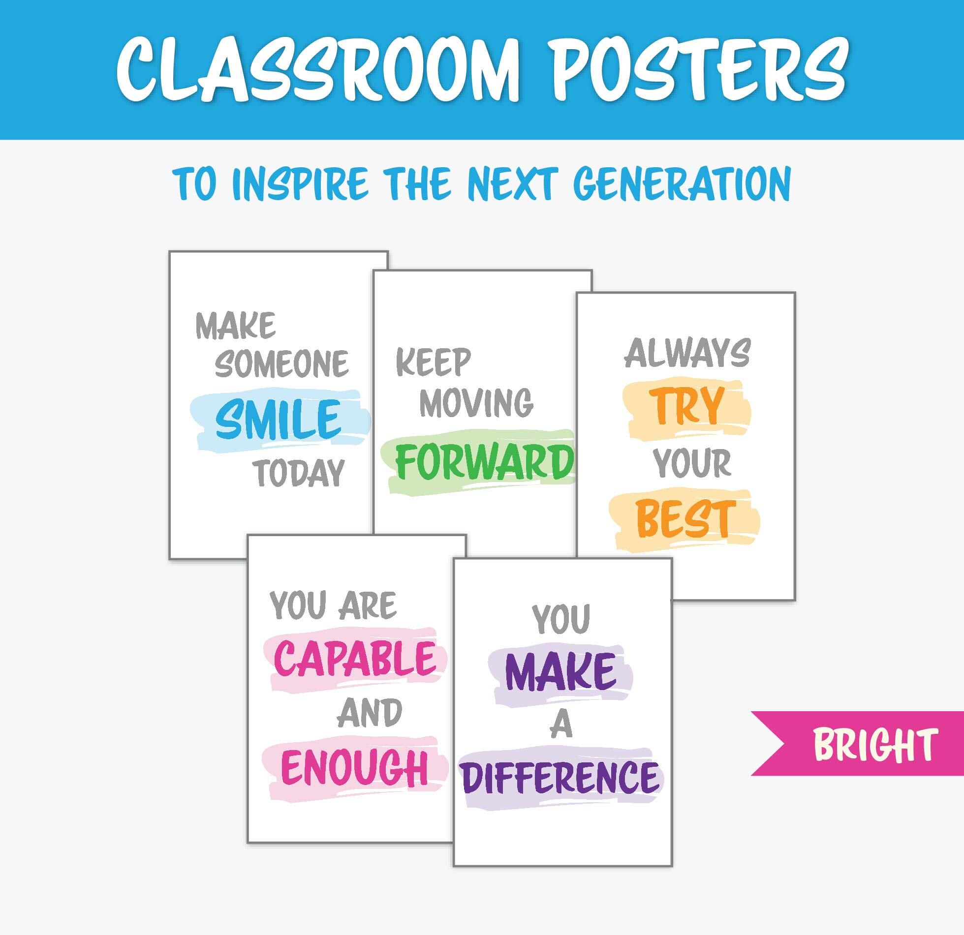 Classroom Posters | Inspirational Quotes | Digital Printables ...