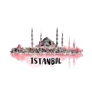 15 Istanbul City Text Art PNG : Double Exposure Typography for ...