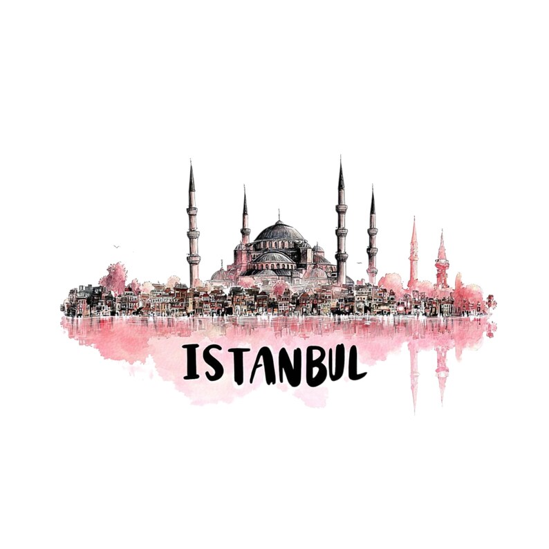 15 Istanbul City Text Art PNG : Double Exposure Typography for ...
