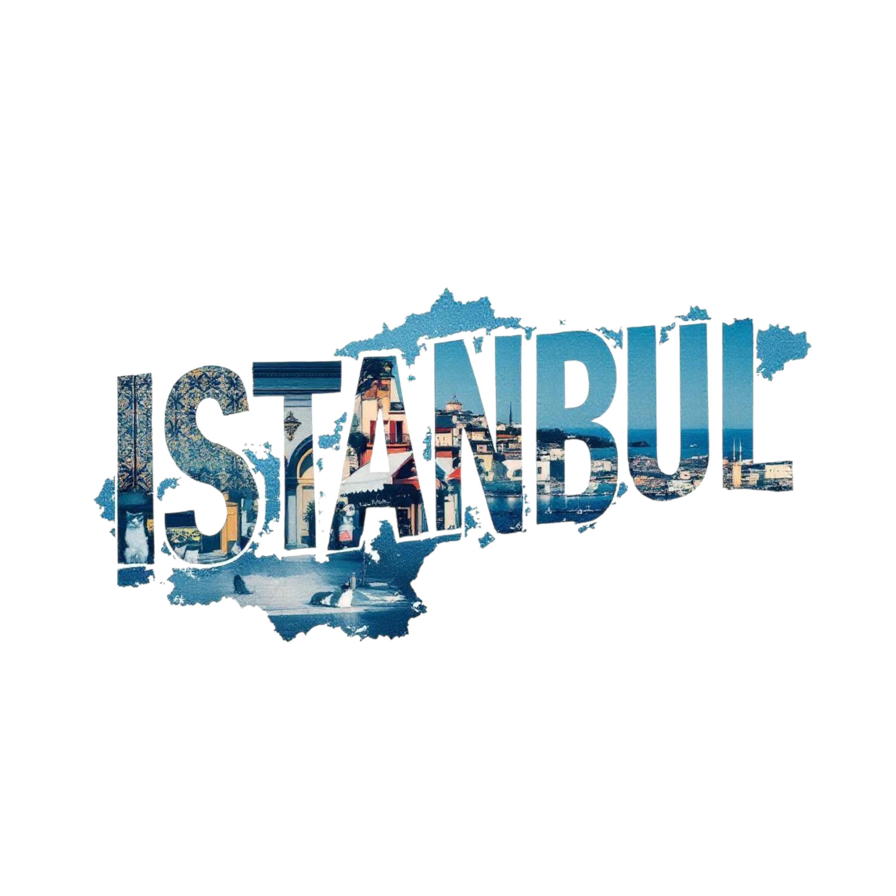 15 Istanbul City Text Art PNG : Double Exposure Typography for ...