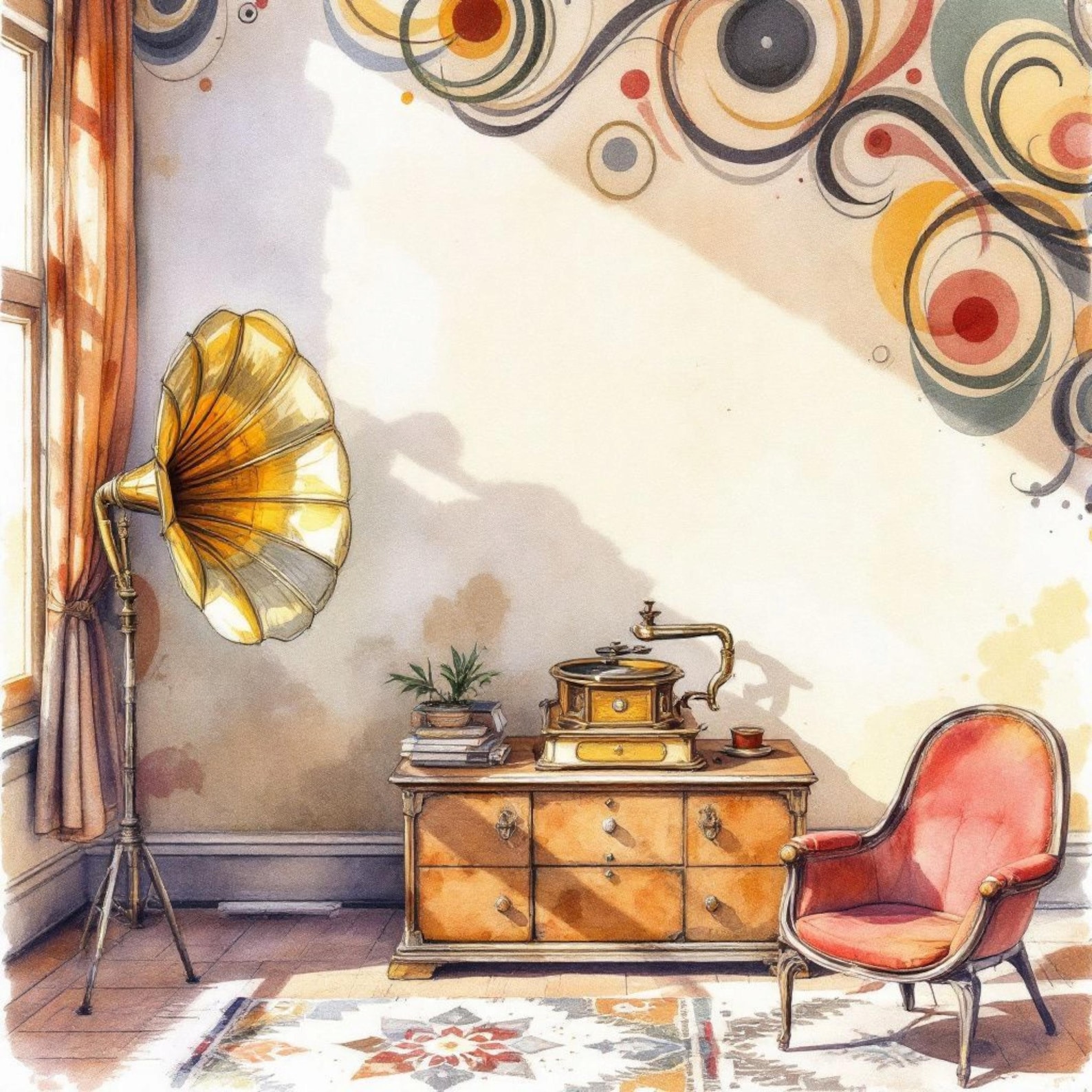 18 Vintage Music Players Clipart - JPG Bundle - Retro Designs for ...
