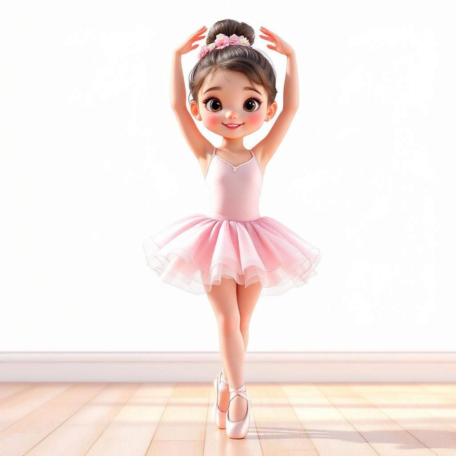 Ballerina Clipart Bundle – Pink Ballet Girl PNG & JPG (digital Download ...