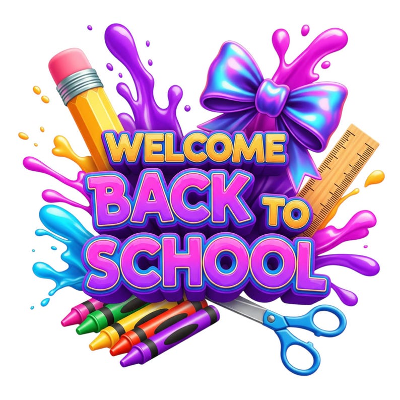 Back to School Sublimation PNG Bundle: Vibrant Teacher Graphics ...