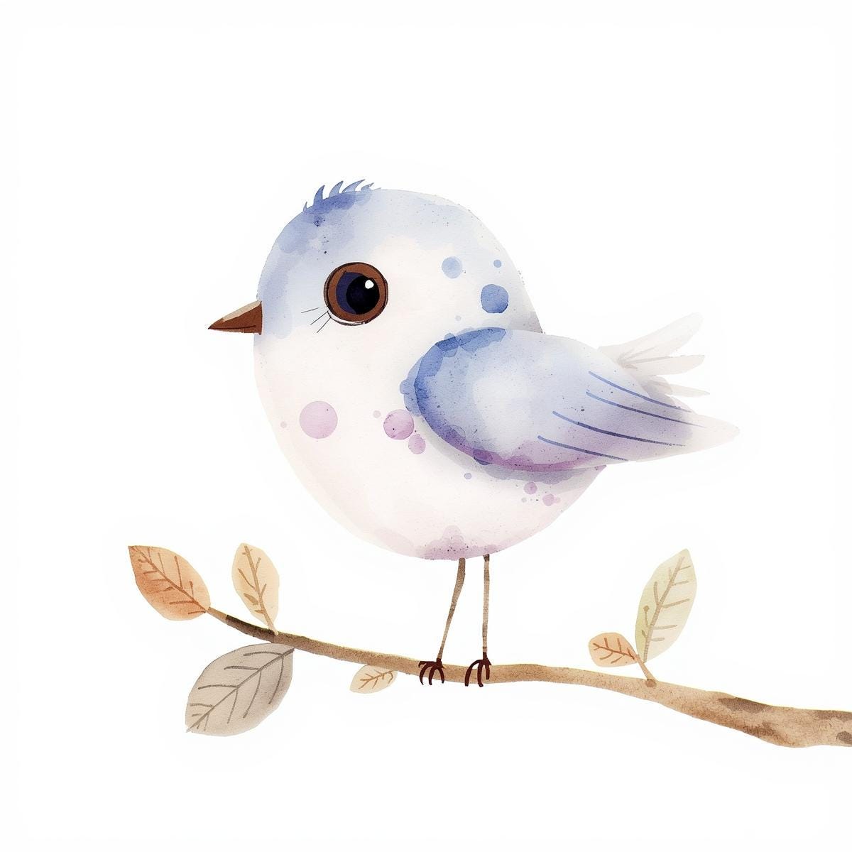 15 Watercolor Bird Clipart: Pastel Nursery PNG Images (digital Download ...