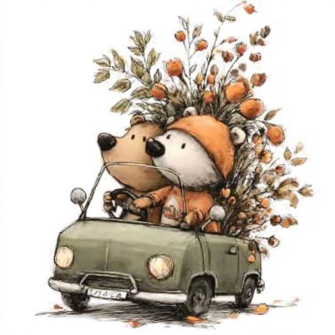 12 Autumn Woodland Animals Clipart Bundle: Fall Forest Friends PNG ...
