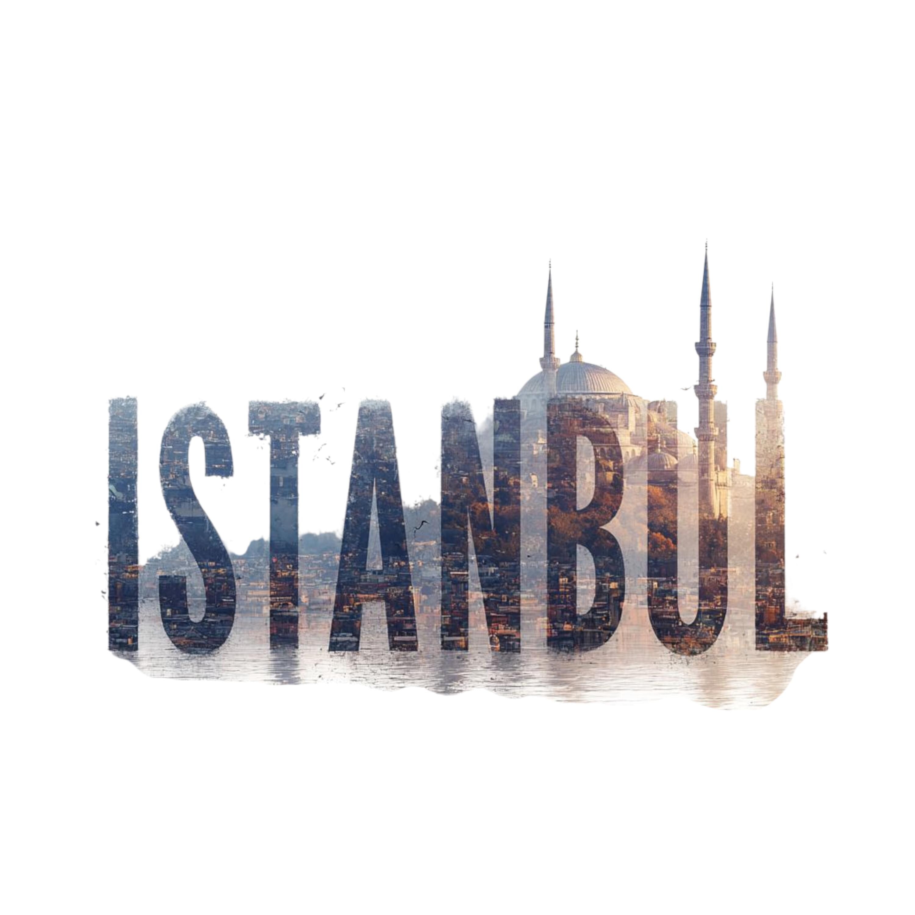 15 Istanbul City Text Art PNG : Double Exposure Typography for ...