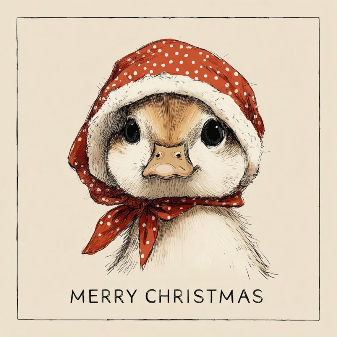 12 Christmas Duckling Clipart (JPG) : Whimsical Holiday Art for Card ...