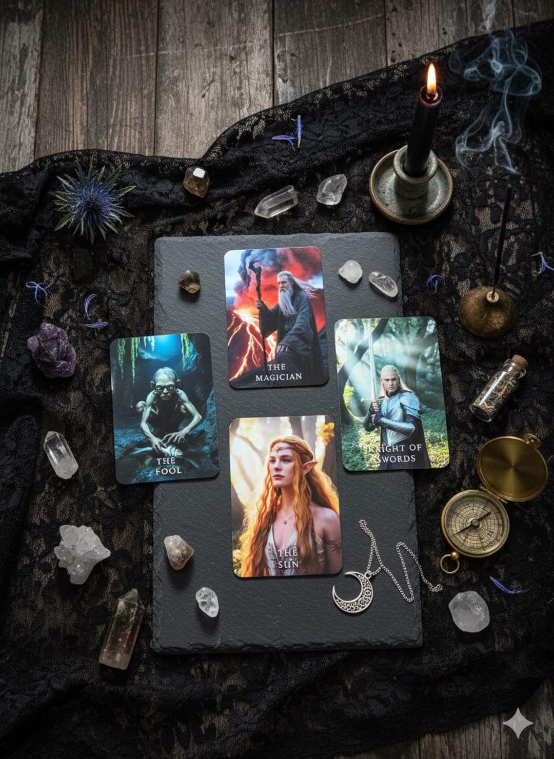 Middle Earth Tarot Deck: Tolkien Inspired Fantasy Oracle Cards - Etsy