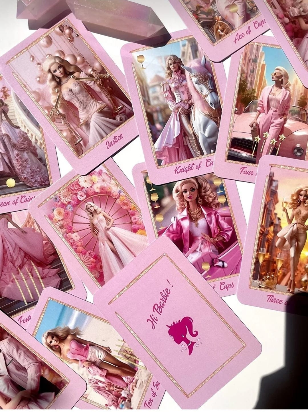 Barby Tarot Deck,tarot Cards,celestial Pink ,78 Cards Tarot Deck ...
