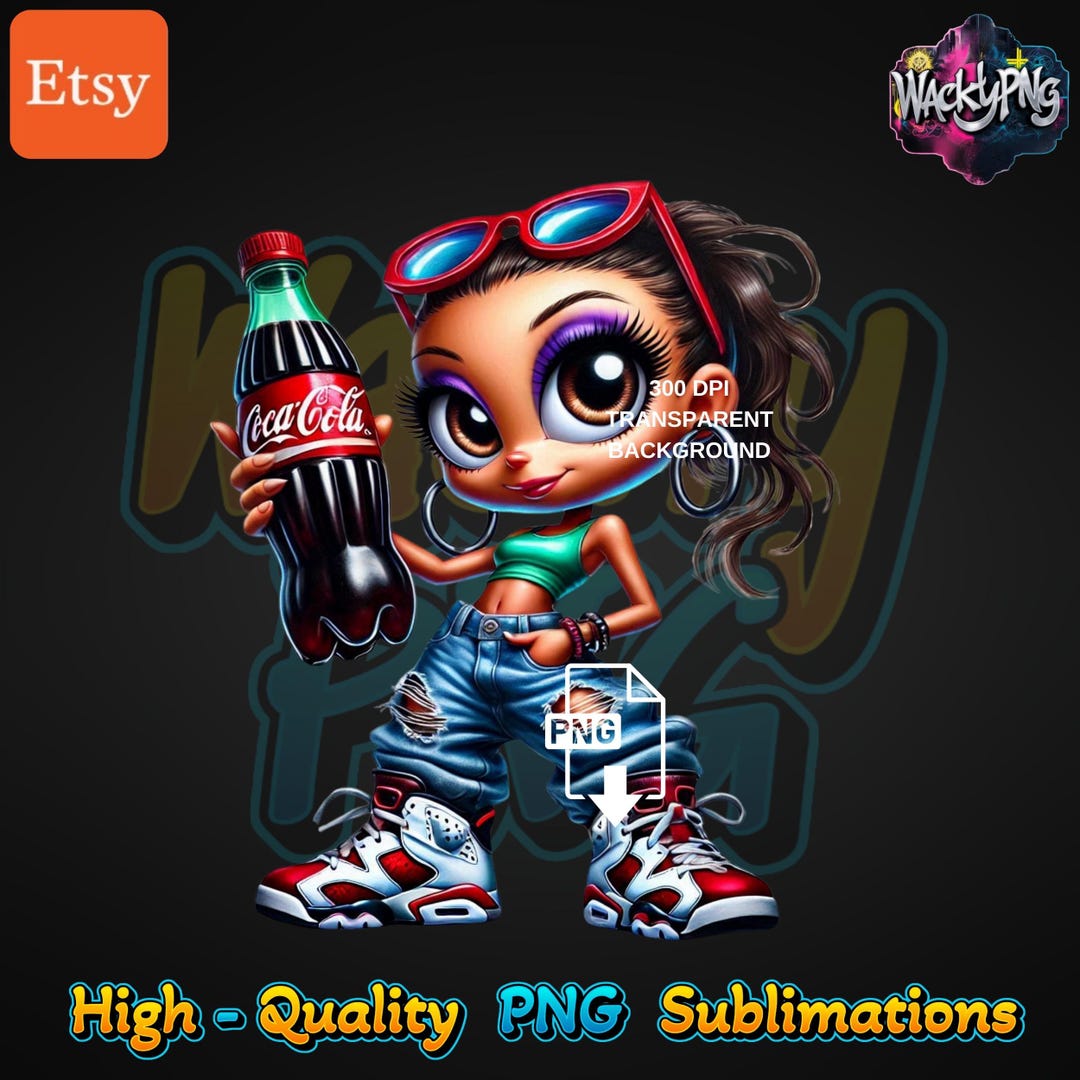 Urban Gangster Doll PNG: Streetwear Digital Design (digital Download ...