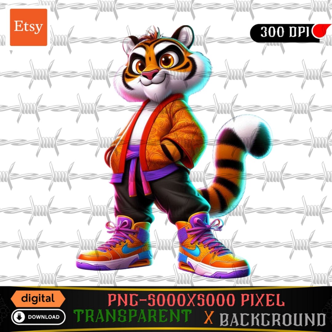 Urban Tiger Urban Trap Designs Wacky Fan Art Instant Digital Downloads ...
