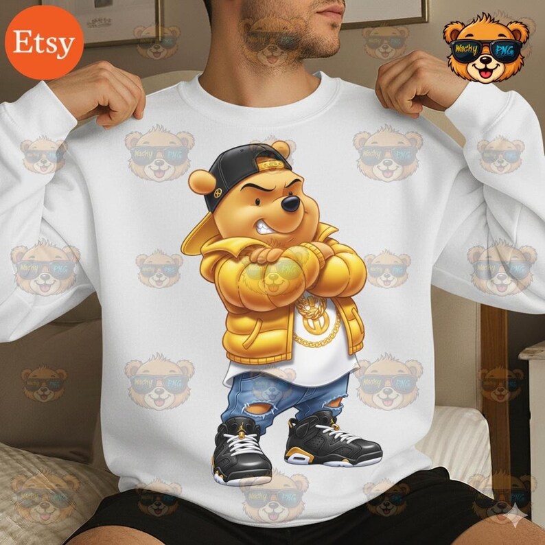 Gangster Png Winnie the Pooh Character Png, Urban Hiphop Pooh Designs ...