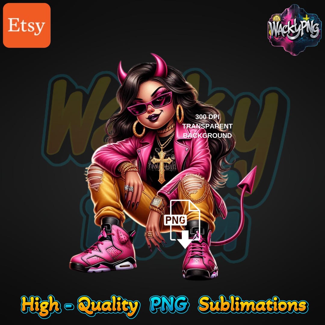 Gangster Demon Girl | Urban Demon | Urban Trap Design | Wacky Fan Art ...