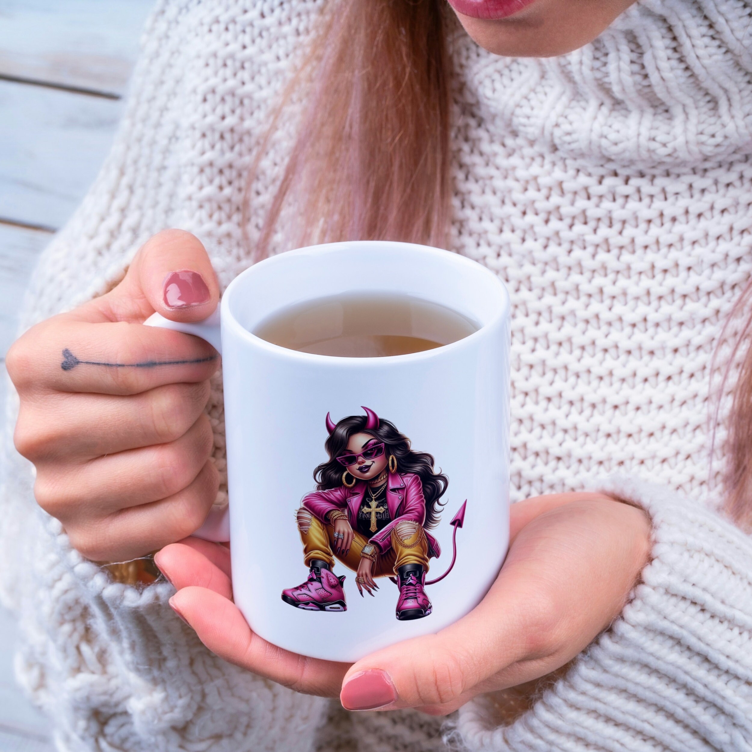 Gangster Demon Girl | Urban Demon | Urban Trap Design | Wacky Fan Art ...