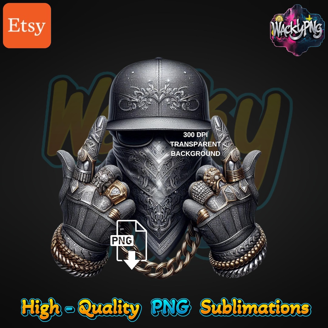 Urban Gangster Silver Mask Png, Urban Trap Designs Pop Culture Designs ...